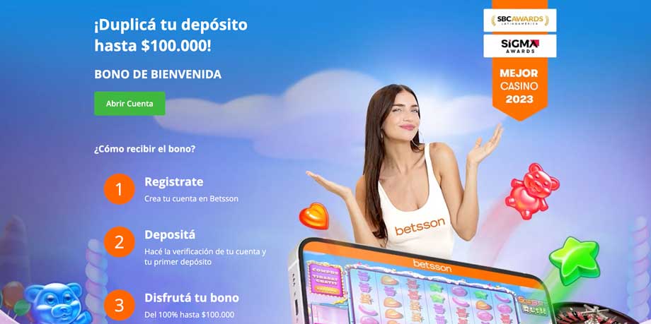 Betsson Argentina - Bono de hasta $5.000 ARS - Reseña 2024